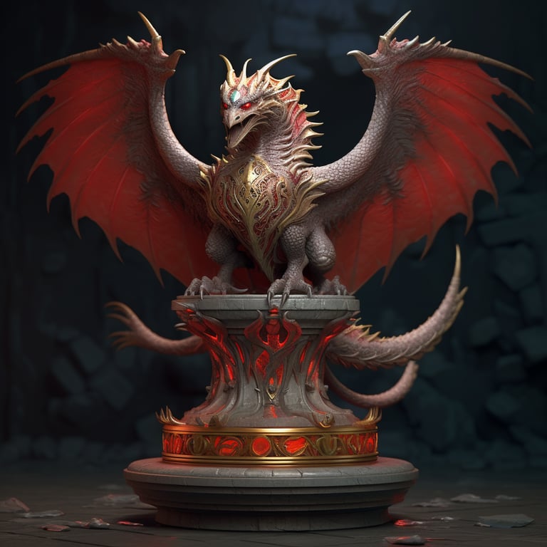 Concept Art of the Glorious Dragon Trophy Prompt | NeoPrompt