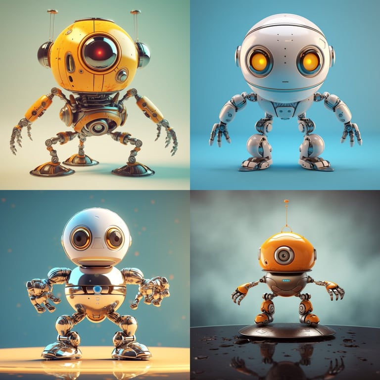 3D Floating Orb Robot Mid-Journey Exploration Prompt | NeoPrompt