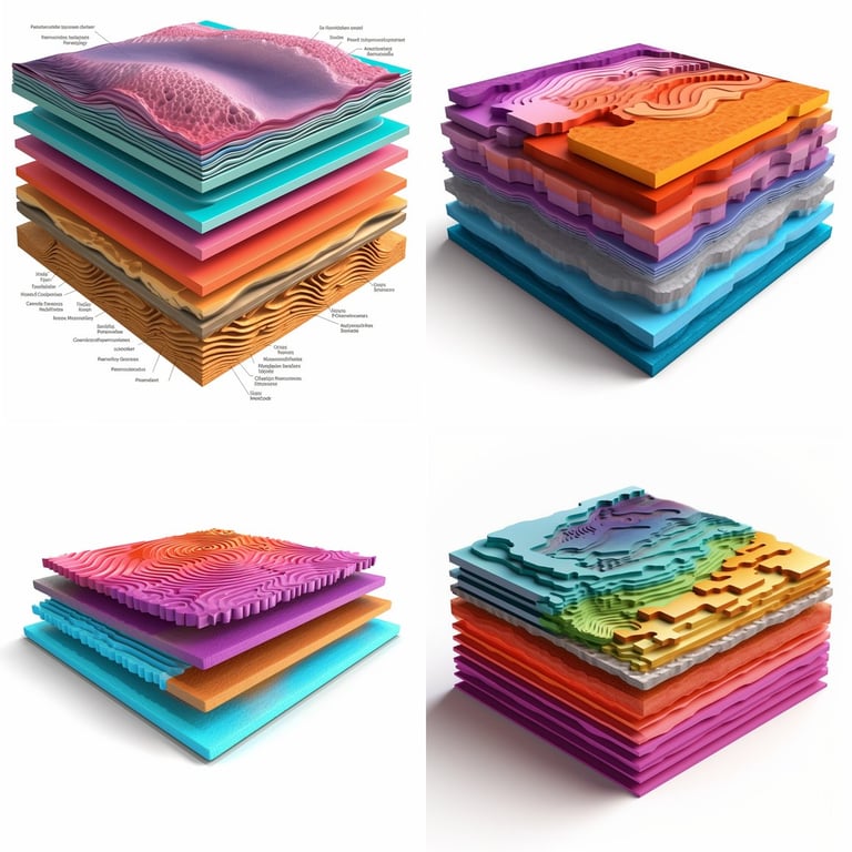 3D Visual Guide to the Six-Layer Absorption Structure of a Pet Hygiene ...