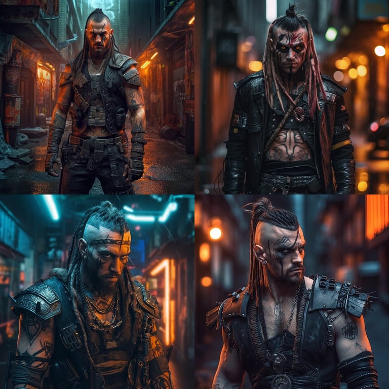 A Cyber Viking's Journey through Post-Apocalyptic Alleys - A High-Res ...
