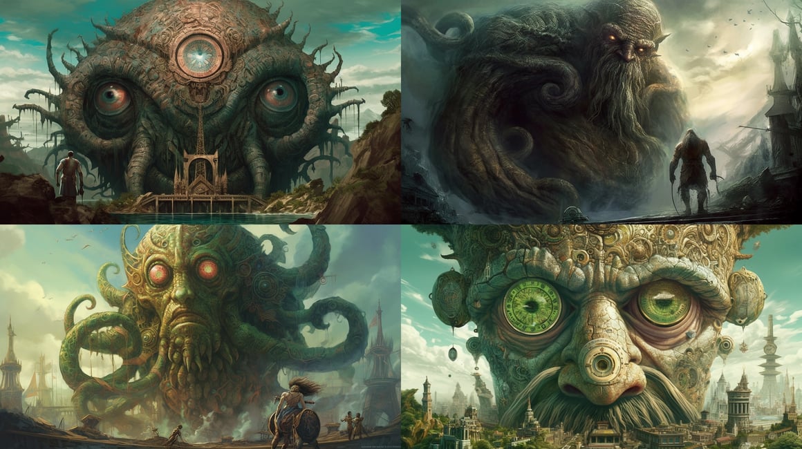 Encountering Argus, the Hundred-Eyed Giant Prompt | NeoPrompt