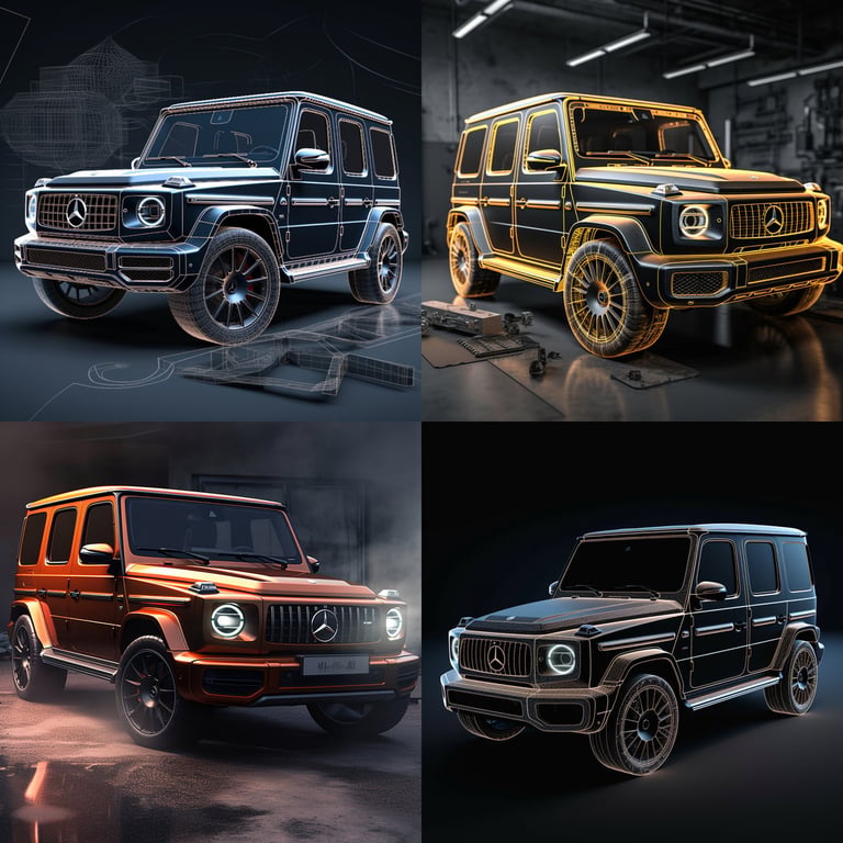 Mercedes AMG G63 Design Schematic Iteration 5 Prompt | NeoPrompt