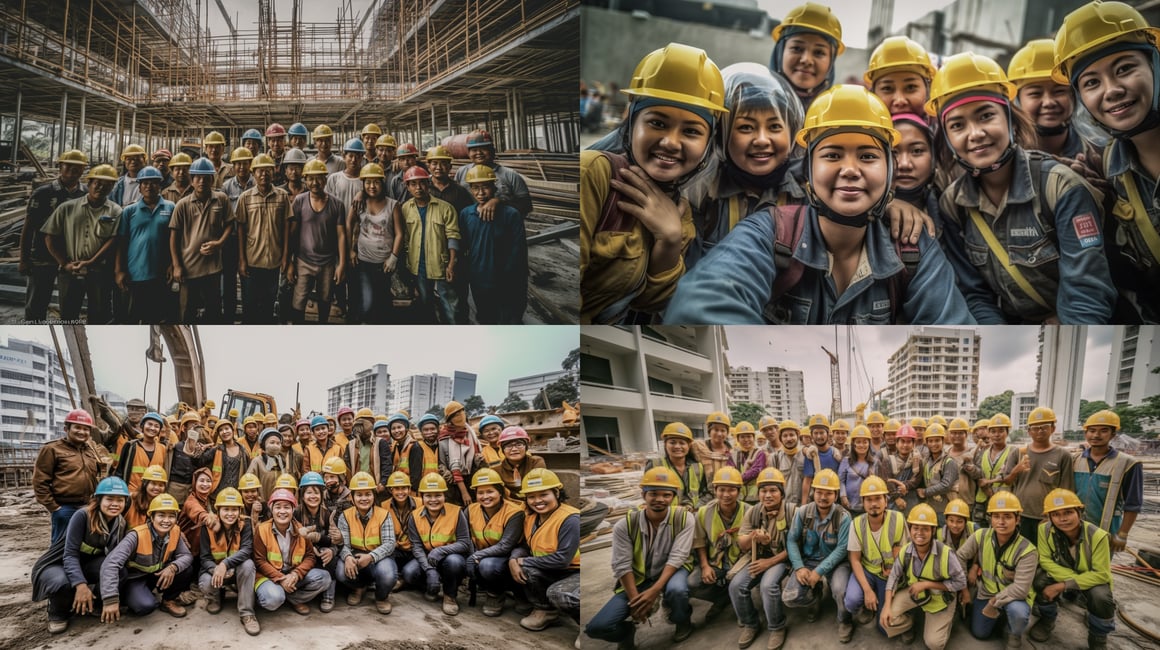 Unity Amidst the Rubble: A Snapshot of Malaysian Workers Prompt | NeoPrompt