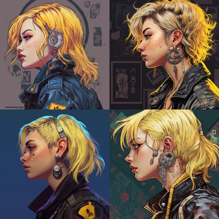 Cyberpunk Beauty in Studio Ghibli Style - Profile Picture Rendering ...