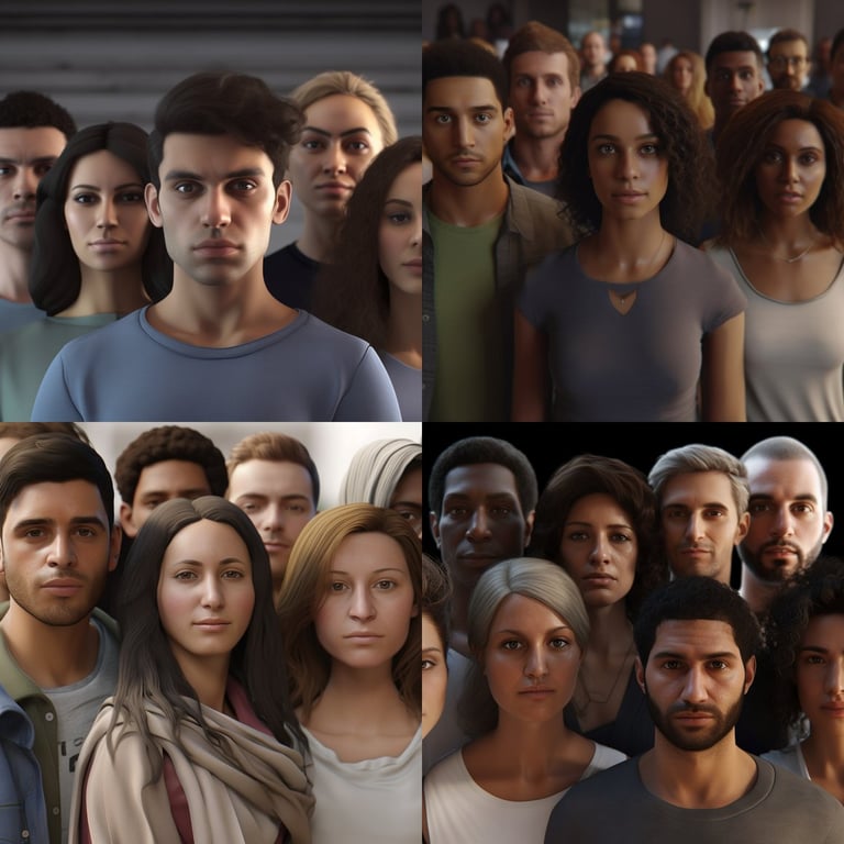 Multicultural Human Tapestry in 4k HD Prompt | NeoPrompt