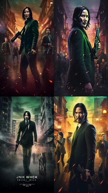 Sunset Showdown: John Wick Gender-Swap Edition Prompt | NeoPrompt