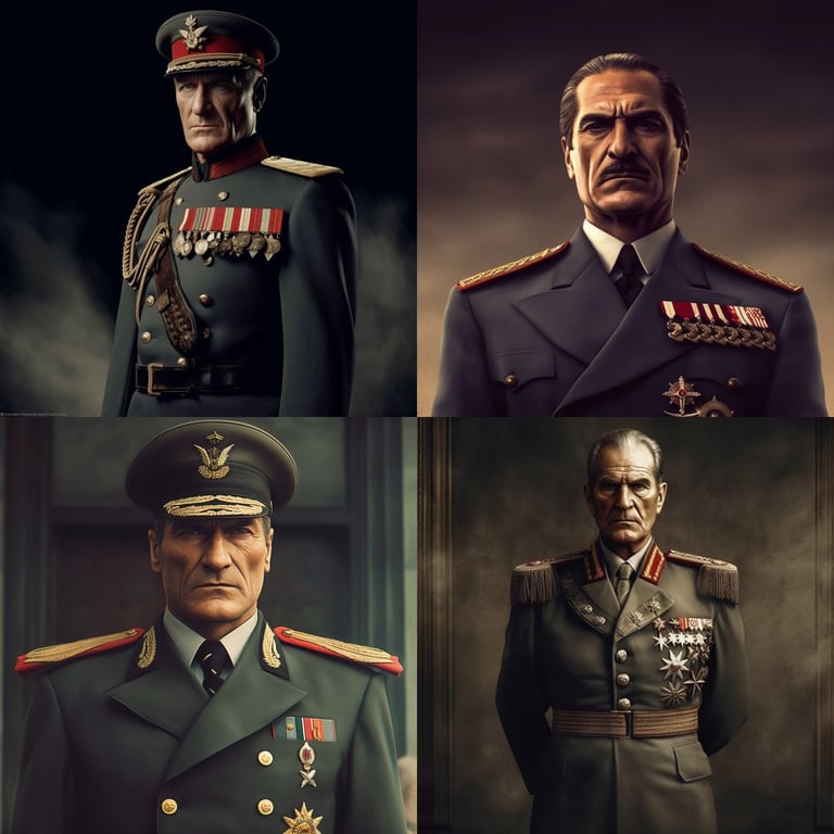Mustafa Kemal Ataturk and Modern Military Uniforms in 8k Ultra HD ...
