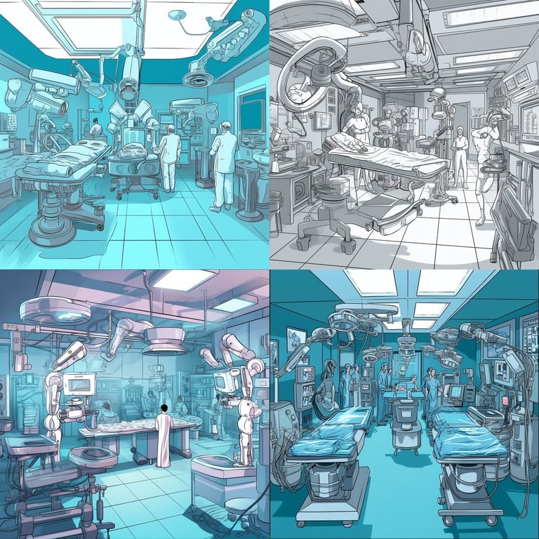 Step-by-Step Guide to Drawing a Robotic Surgical System Scene Prompt ...