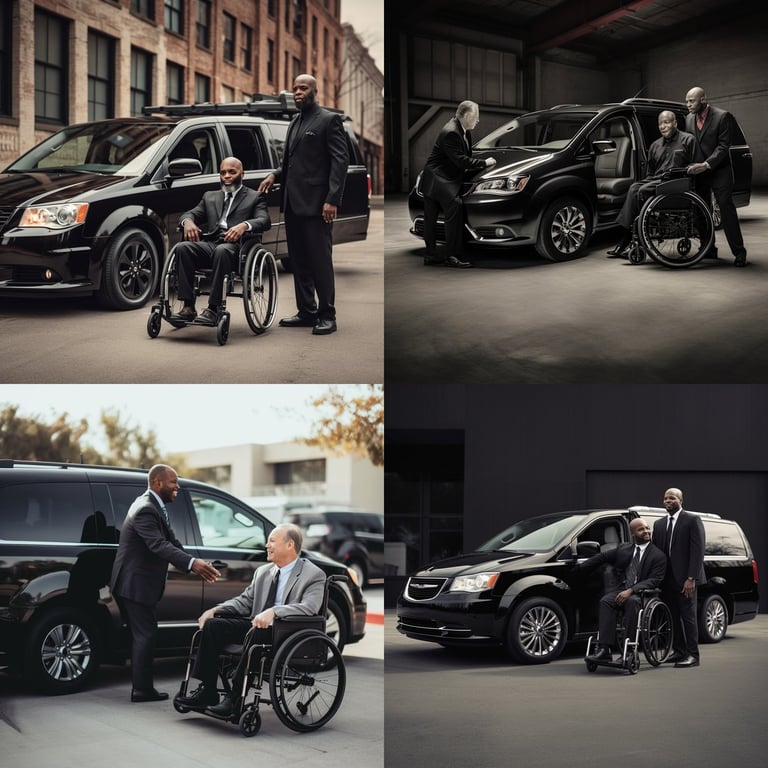 Assisted Transport: Employee Helping Elderly Man Prompt | NeoPrompt