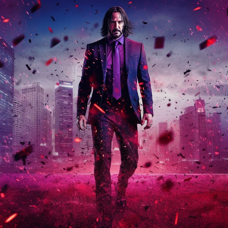 Midnight Showdown: John Wick Edition v5.1 Poster Concept Prompt | NeoPrompt