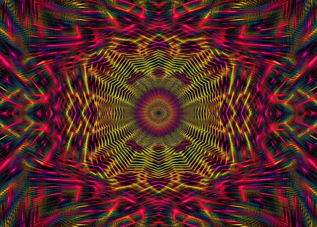 Neon Magic Eye Voyage: Mid-Journey Checkpoint V5.1 Prompt | NeoPrompt