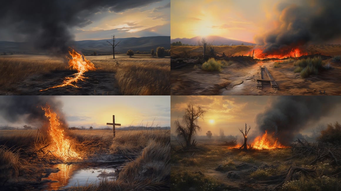 Crucible: Intersect of Faith and Fire in Hyperrealism Prompt | NeoPrompt