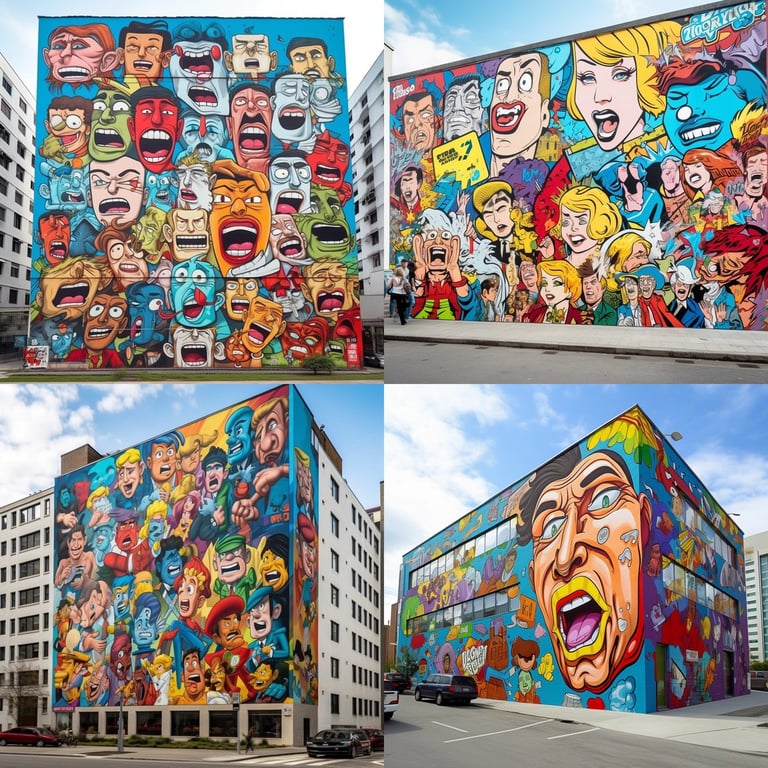 Comic Strip Journey: A Pop Art Mural Exploration Prompt | NeoPrompt