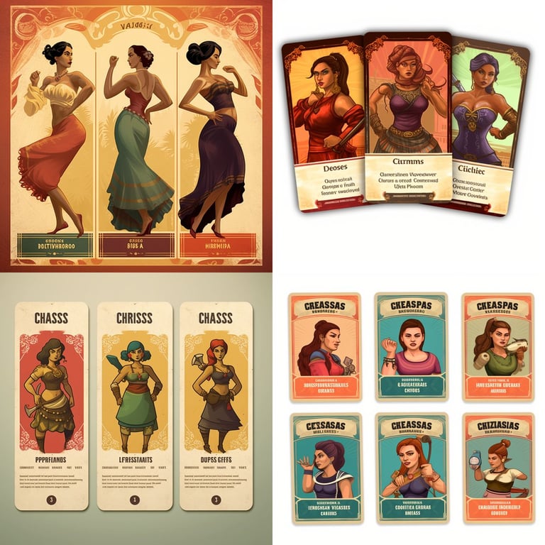 Powerful Women Guessing Game Card Design Prompt | NeoPrompt