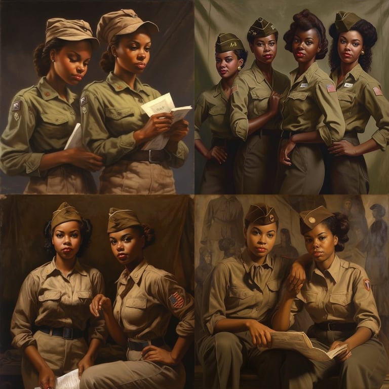Emulating Don Stivers in Portraying the 6888th Postal Unit's African ...