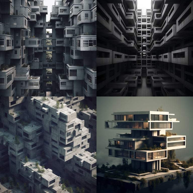 Brutalism & Minimalism in Liminal Architecture Prompt | NeoPrompt