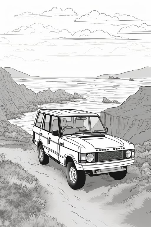 Range Rover Journey Kids' Coloring Page Prompt | NeoPrompt