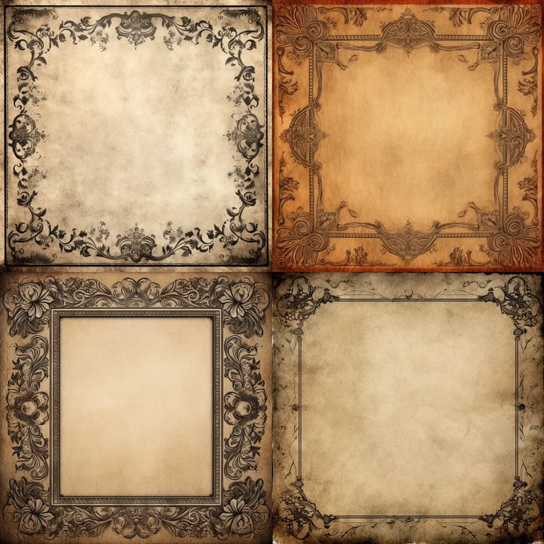 Creating an 8K High-Resolution Western-Styled Parchment Frame Prompt ...