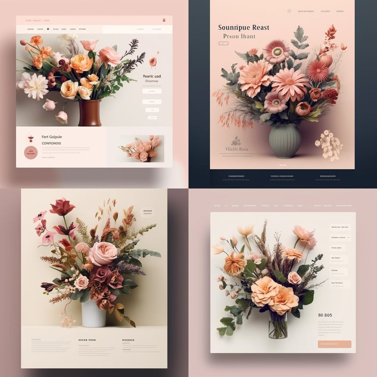 Revamping Flower Shop's UI Design with a Minimalistic and Romantic ...