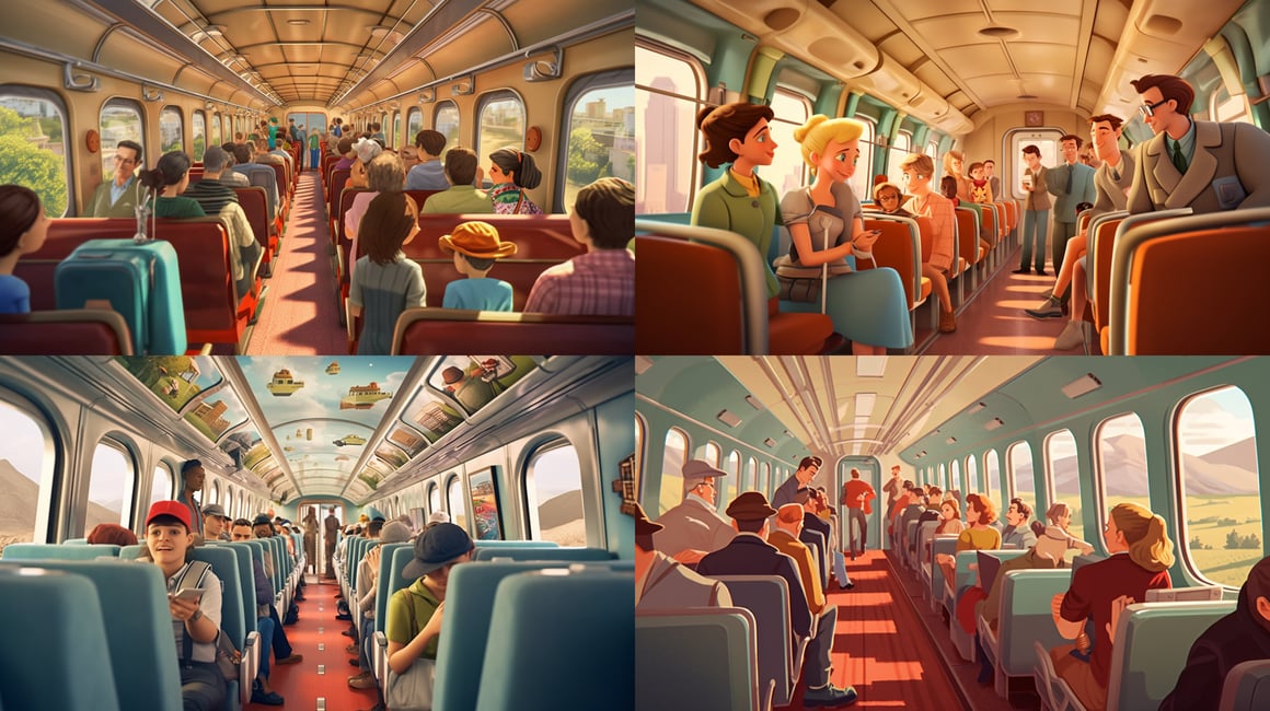 1950s Soviet Journey Through Crimea - Pixar style Animation Prompt ...