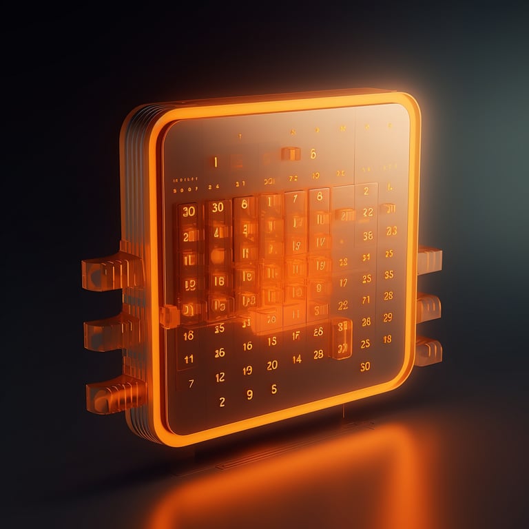 Your Vibrant Futuristic Digital Calendar Journey Prompt | NeoPrompt
