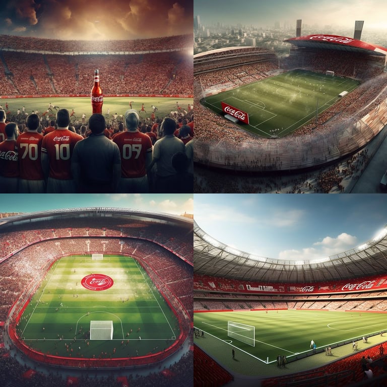 Half-Time Virtual Coca-Cola Ad Blitz in Soccer Match (750 seconds ...