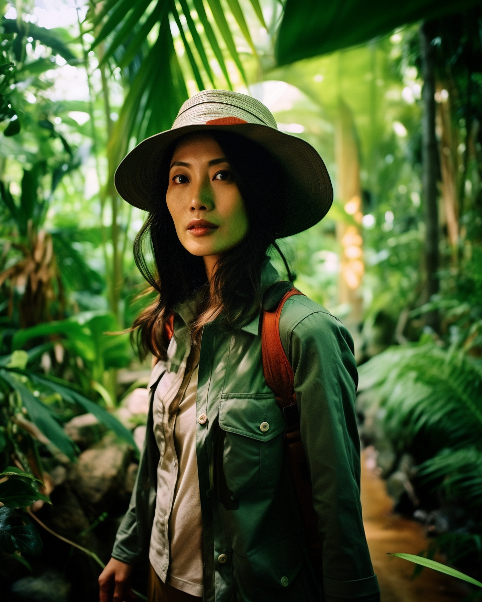 Exotic Fusion: Vietnamese Supermodel's Jungle Adventure Prompt | NeoPrompt