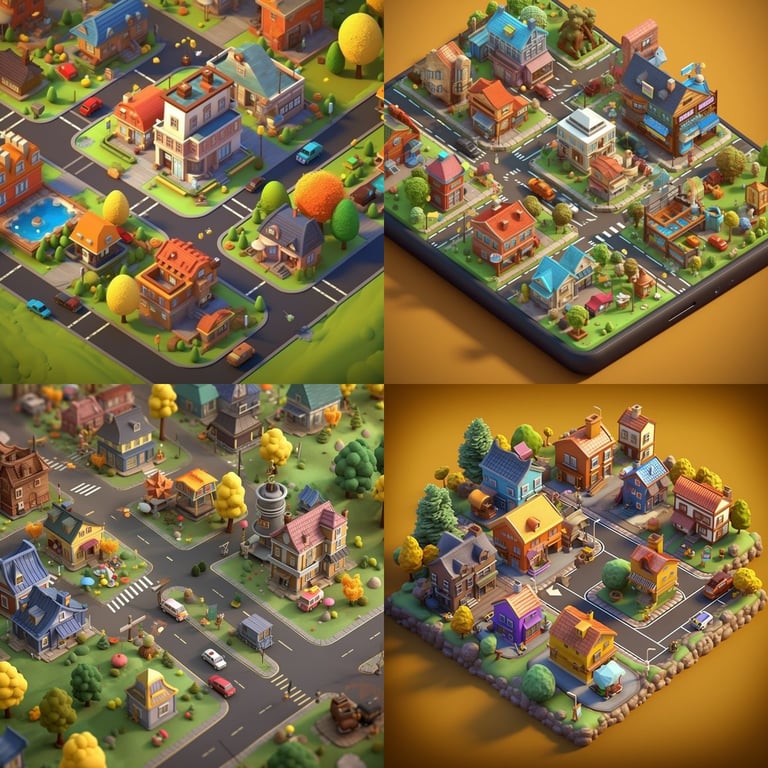A Small Town Adventure: Chibi Countryside in 3D Prompt | NeoPrompt