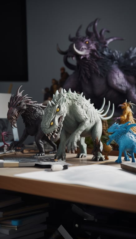 Monster Model Assembly Line Mid-Journey Update Prompt | NeoPrompt