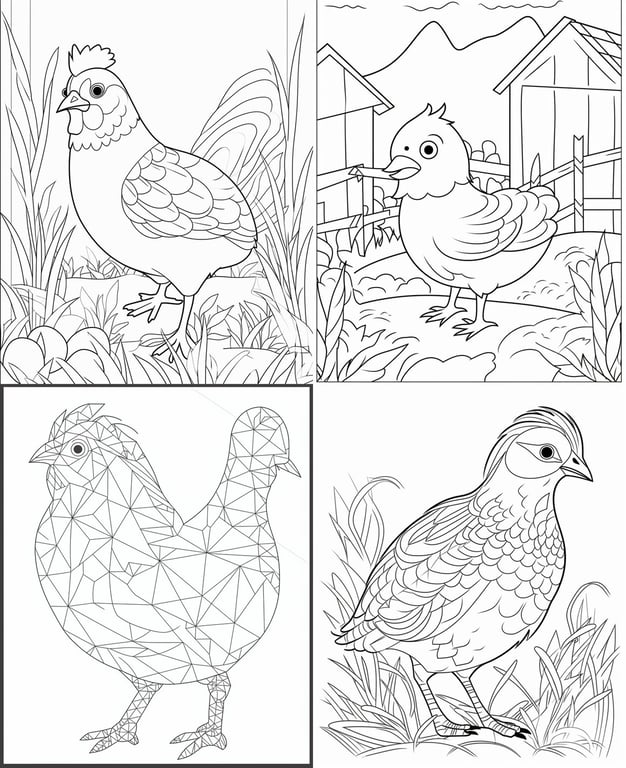 Creating a Simple Farm Chicken Coloring Page for Kids Prompt | NeoPrompt