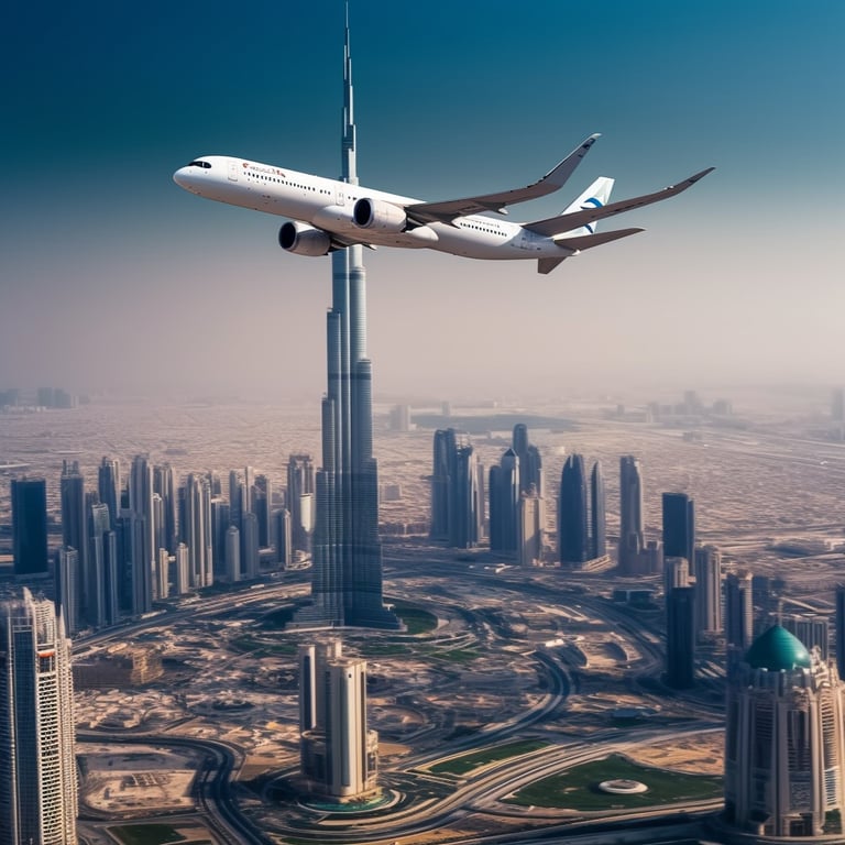 A Bird's Eye View of Burj Khalifa - 8K Video Prompt | NeoPrompt