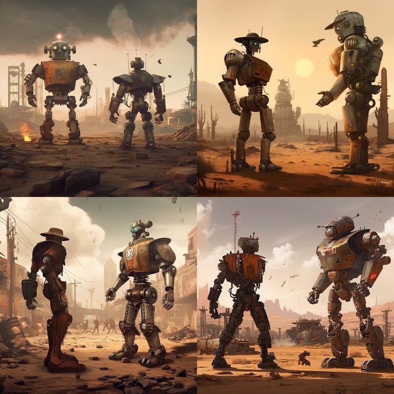 High Noon at CyberSteel Corral: A Robotic Cowboy Standoff Prompt ...