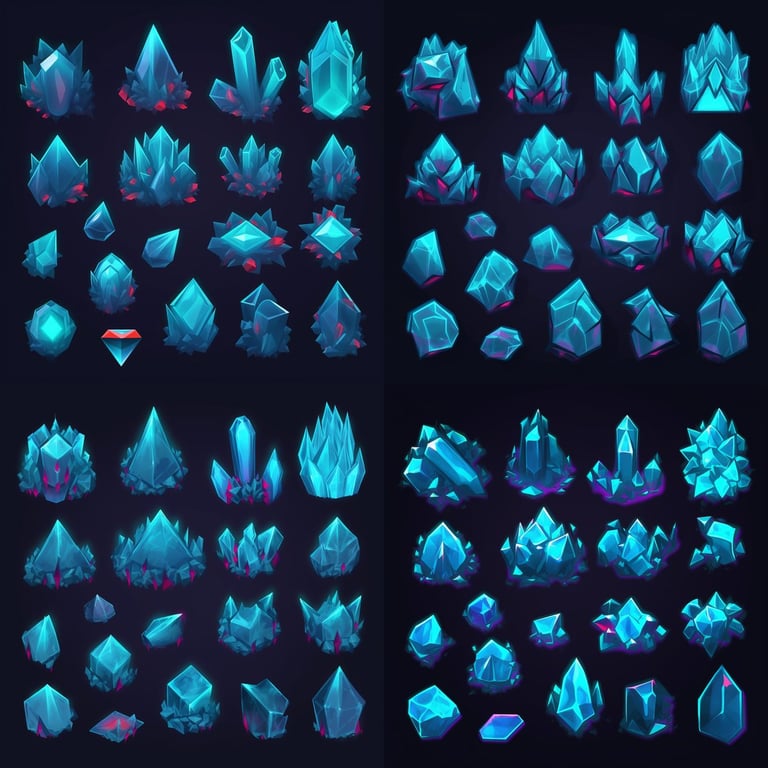 Midway Crystal Harvest: Neon Red Sprite Sheet Update Prompt | NeoPrompt