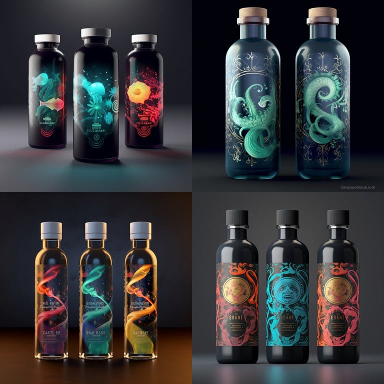 DNA Extraction Reagent Bottle Label Design Prompt | NeoPrompt