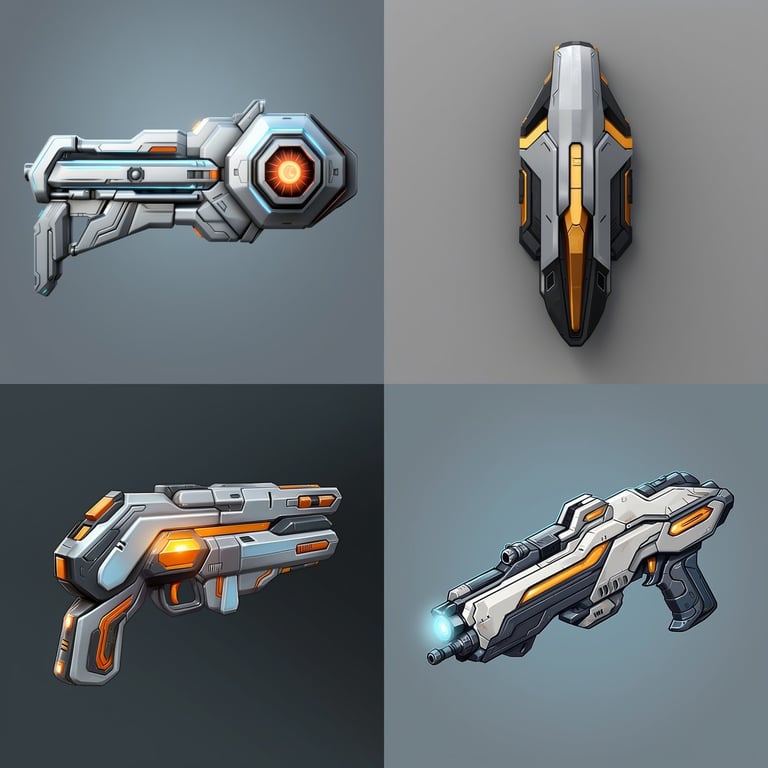 Mid-Journey Gear Upgrade: Futuristic Ship Weapon Icon Prompt | NeoPrompt