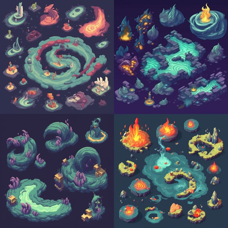 Space Tornado and Whirlpool Sprite Sheet Progress Prompt Prompt | NeoPrompt