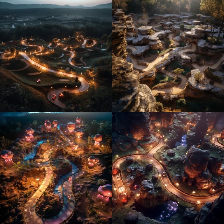 Mario Kart Mid-Race Aerial View Prompt | NeoPrompt