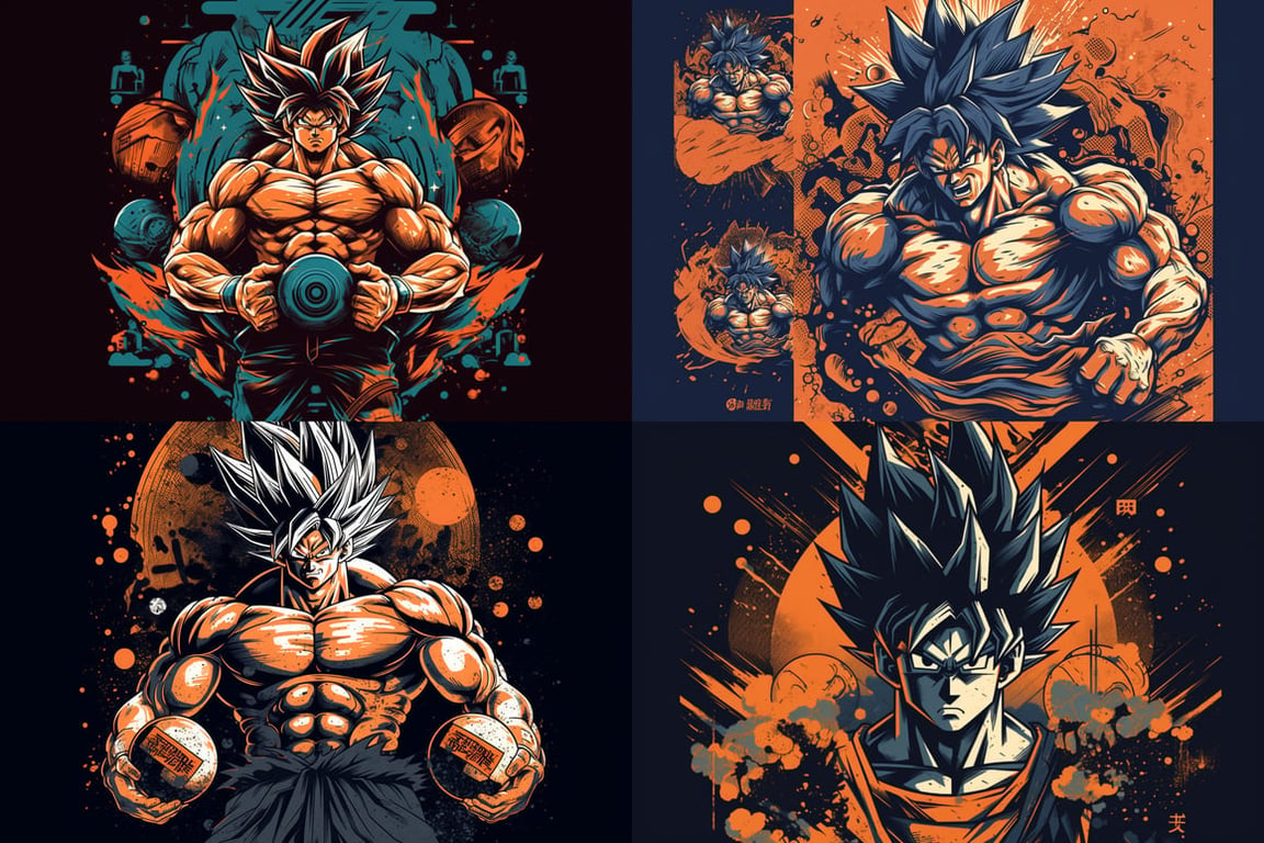 Futuristic Goku Gym Session: A Modern Art Rendering Prompt | NeoPrompt