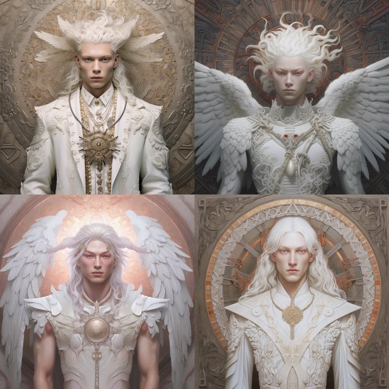 Nathanael the Albino Angelic King inspired by Yuji Ishihara's Design ...
