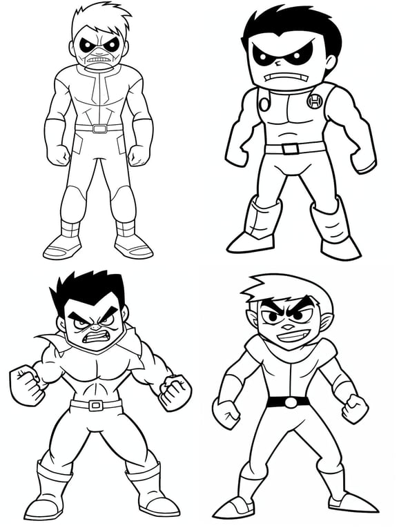 Mid-Adventure Beast Boy Coloring Page Design Prompt Prompt | NeoPrompt
