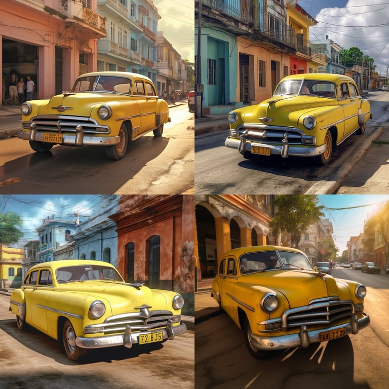 Vintage American Ride: A Glimpse of Havana's Streets Prompt | NeoPrompt