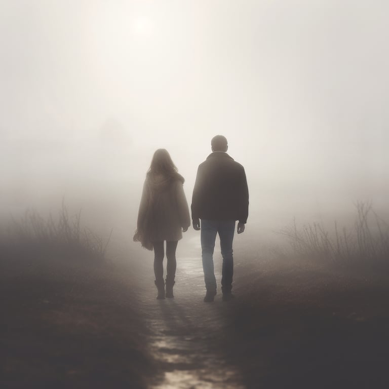 Fading Figures: A Journey Through Fog and Light Prompt | NeoPrompt