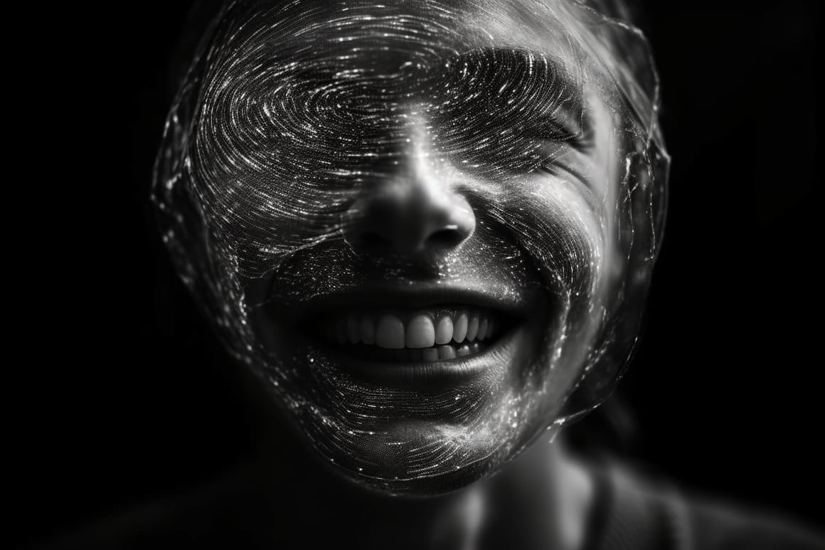Invisible Man's Hysterical Laughter: A Translucent Portrait Prompt ...
