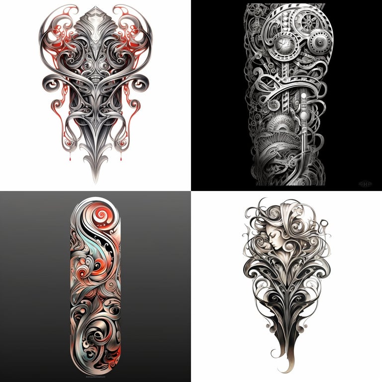 Designing a Chrome Tattoo without Skin Prompt | NeoPrompt