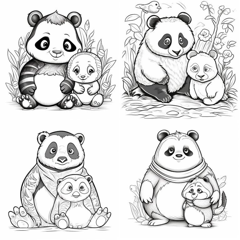 A Kids' Cartoon-Style Coloring Page Prompt | NeoPrompt