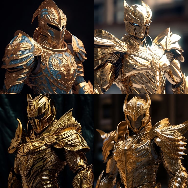 Gemini Knight's Gold Armor in Saint Seiya Prompt | NeoPrompt