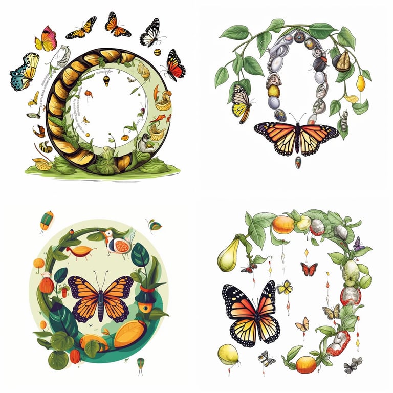 Butterfly Life Cycle Sticker Illustration Project Prompt | NeoPrompt