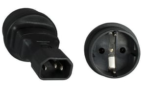 Microconnect PE14CEEAD adapter wtyczek zasilających C14 Typu F Czarny ...