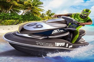 👋 Jet Ski Racing Games: Water Boat mania Play Now For Free at LupyGames ...