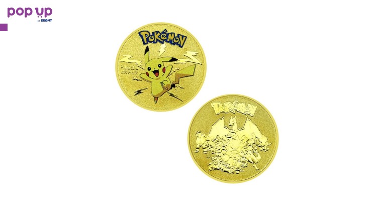 Покемон Пикачу монета / Pokemon Pikachu coin - Gold от Антики и колекции